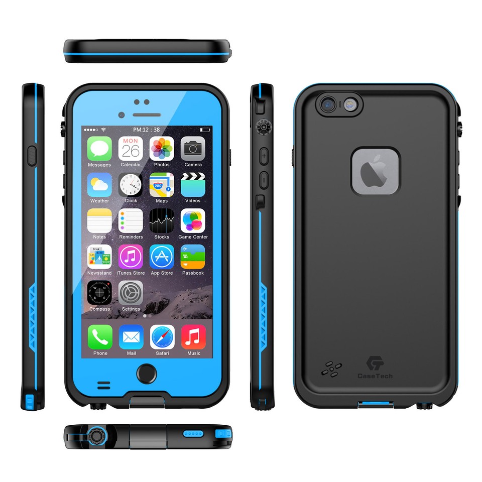 For Apple iPhone 6 / 6s Plus Case Waterproof Shockproof Cover w/Screen ...