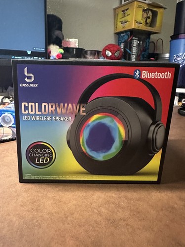 Bass Jax Color wave LED Wireless Bluetooth Speaker Black Portable | eBay