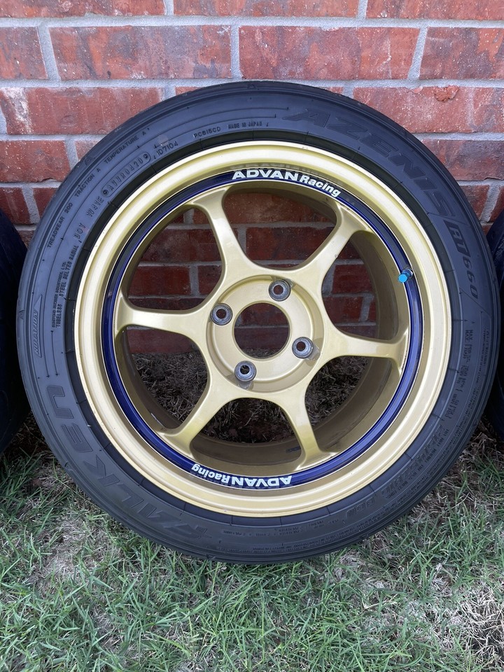 Advan Racing RG II 16x8 4x114.3 35 Offset 6 Spoke JDM Wheels | Gold ...
