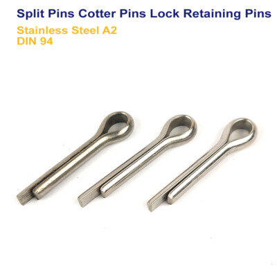 10mm x 100mm SPLIT PINS COTTER LOCK RETAINING PINS STAINLESS STEEL DIN ...