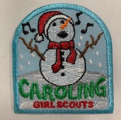 Girl Scouts Christmas CAROLING snowman Fun Patches Badges SCOUTS GUIDES ...
