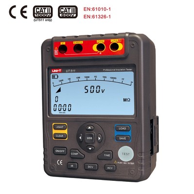 UNI-T UT511 Megger Insulation Resistance Tester Megohmmeter 10Gohm 1KV ...