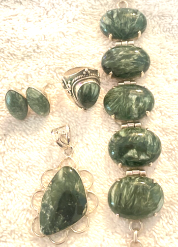 Vtg Lot Southwest Silver TURQUOISE SPACE WIND GEM PENDANT Ring BRACELET ...