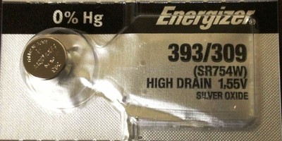ENERGIZER 393/309 SR754W WATCH BATTERIES E393 309 NEW SEALED Authorize ...