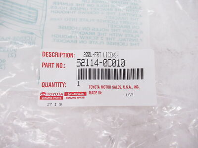 Genuine OEM Toyota 52114-0C010 Front License Plate Mount Bracket 2008 ...