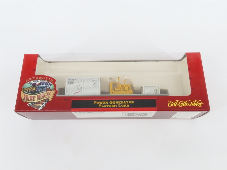 LOT of 3 HO Scale Ertl Generator/Machinery/Cornhead Gondola & Flatcar ...