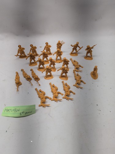 Matchbox British 8th Army Plastic Soldier Figure 1/32 - 23 Figures | eBay