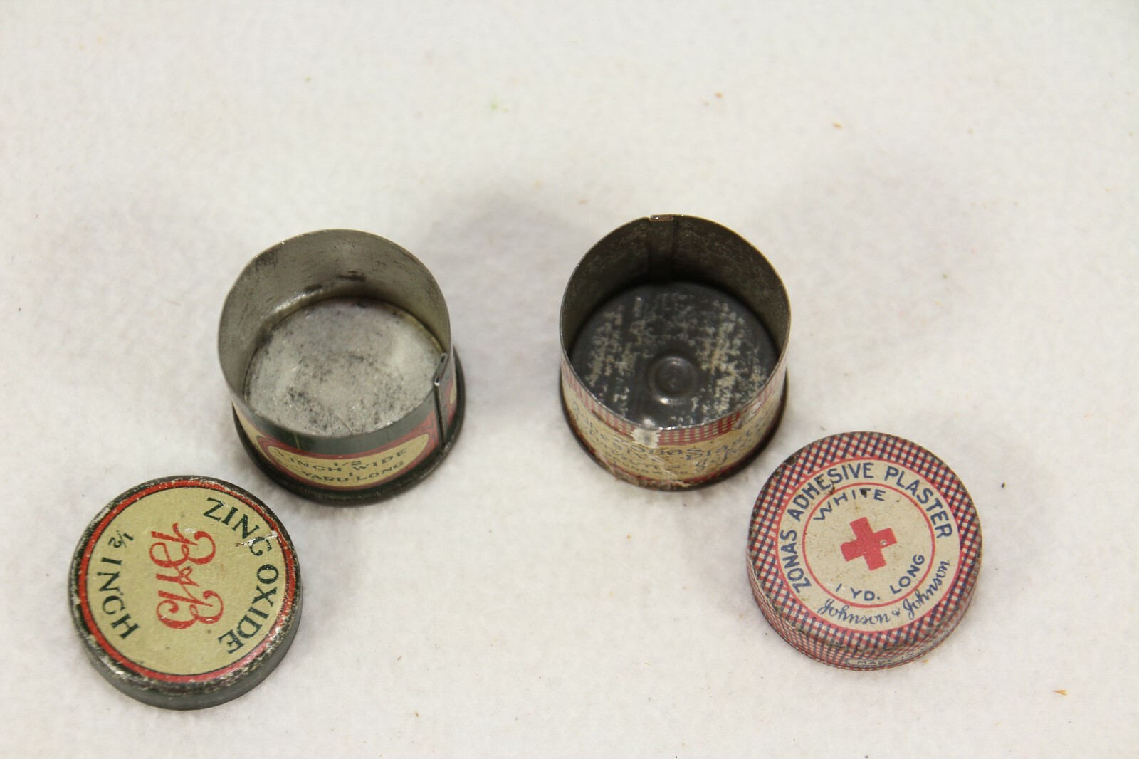 Vintage B&B Bauer & Black Adhesive Plaster Tin & Zonas Plaster Medicine ...