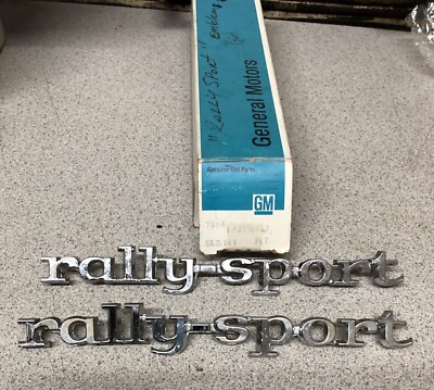 68 Camaro NOS Rally Sport Fender Emblems GM #3916692...(Pair) | eBay
