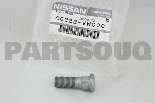 40222VW000 Genuine Nissan BOLT-HUB 40222-VW000 for sale online | eBay