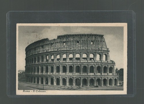 Postcard Roman Colosseum Rome Italy 1938 Mailed by Train From Rome | eBay