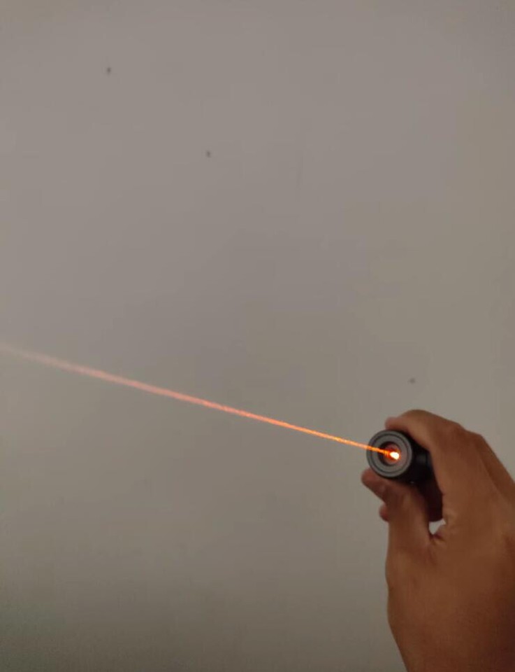 593nm Yellow Laser Pointer Pen Signal Light Flashlight indicator Lamp ...