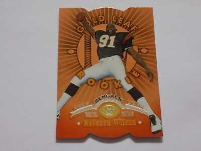 1997 Leaf Fractal Matrix X-Axis Die-Cut Gold Leaf Rookie Reinard Wilson ...
