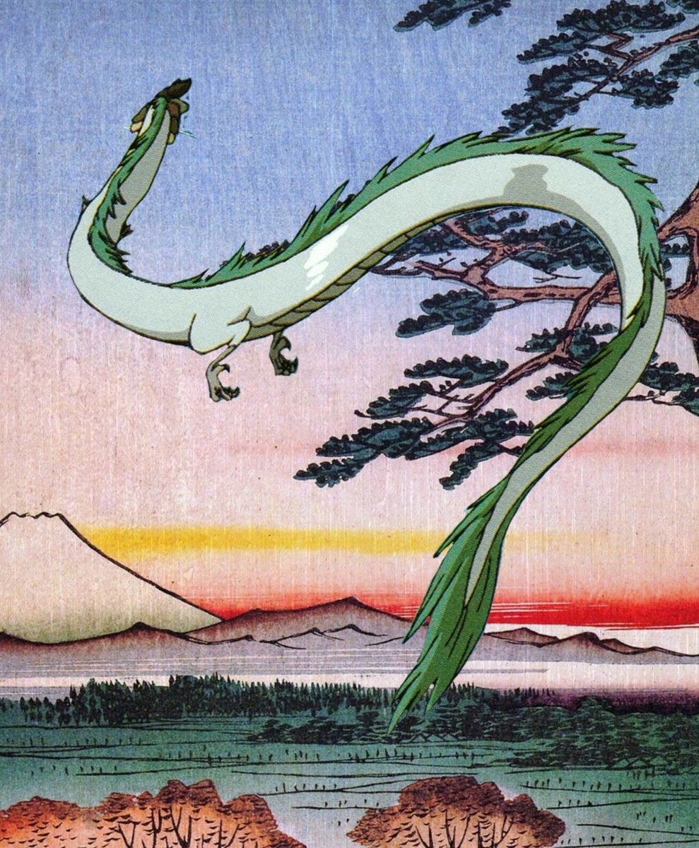 Haku Spirited Away Dragon Flying