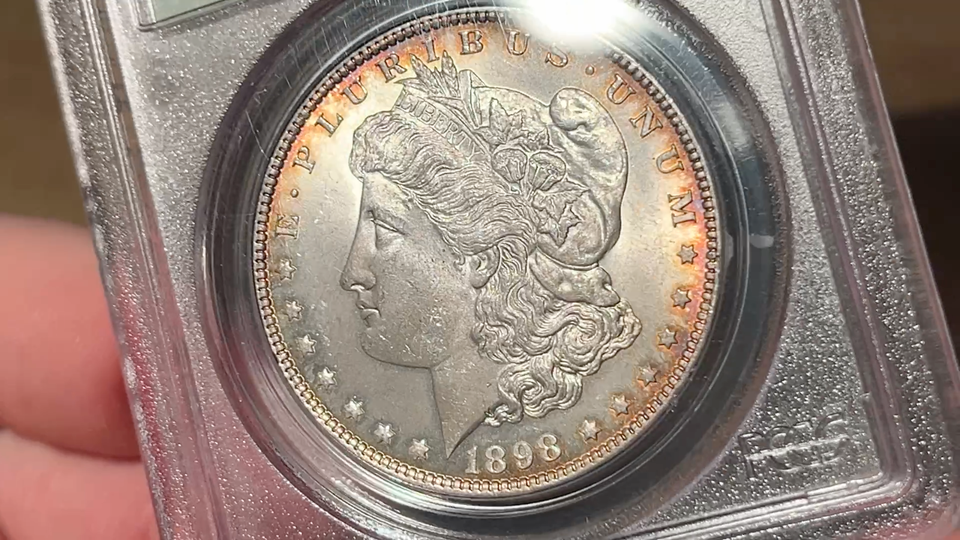 1898 Morgan Dollar PCGS MS64 OGH dusty antique gold DKRCs DOLLAR DEAL ...