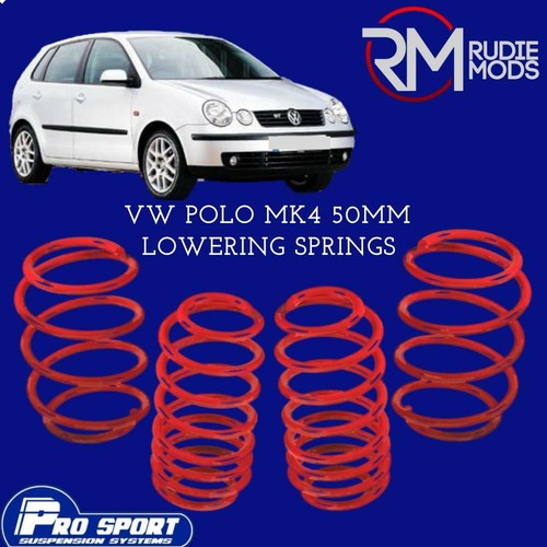 ProSport 50mm Lowering Springs for VW Polo Mk4 9N Authorised Dealer ...