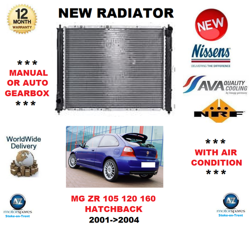 FOR MG ZR 105 120 160 2001->2004 NEW ENGINE COOLING RADIATOR ** OE ...