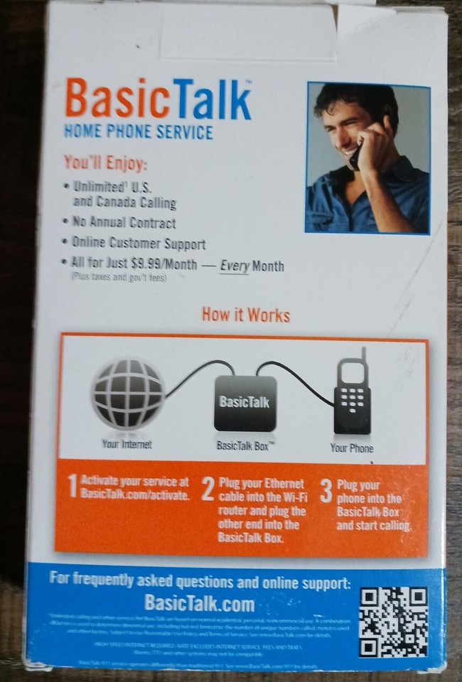Basictalk Ht701 Home Phone Service Voip Open Box Ebay