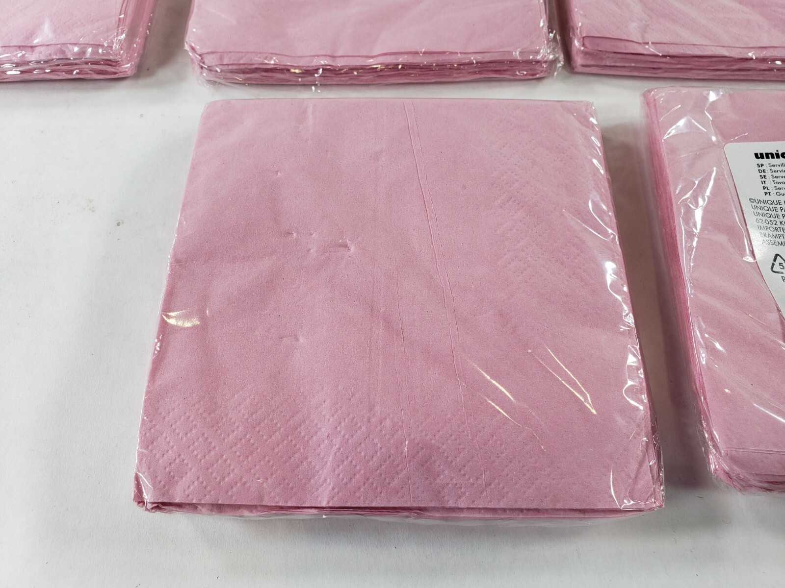 Lot Of 10 Pack Unique 30871 Lovely Pink 2 Ply Serviettes Napkins 20 ...