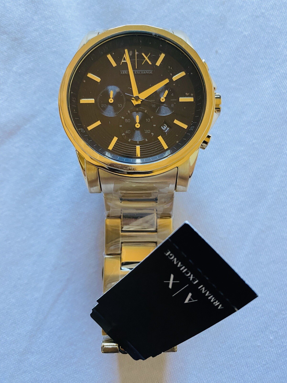 Armani Exchange 22MM Stainless Steel Band Clasp Replacement Watch ...