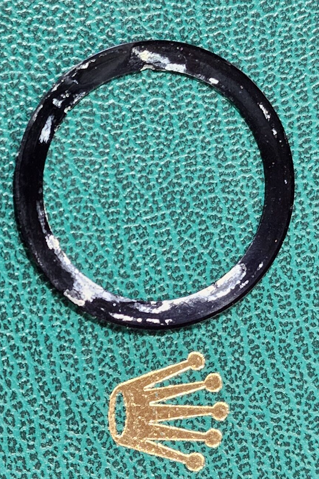 GENUINE ROLEX GMT MASTER Black & Gold BEZEL WATCH PART B315-16753-1-A1 ...