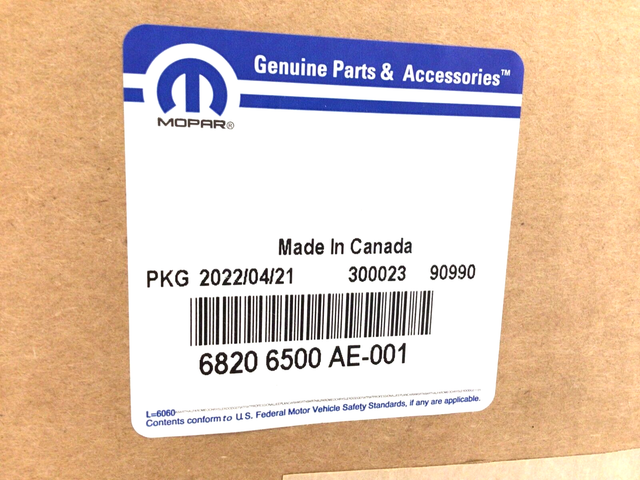 Genuine Mopar Headlamp Park and Turn Lamp Right 68206500AE for sale ...