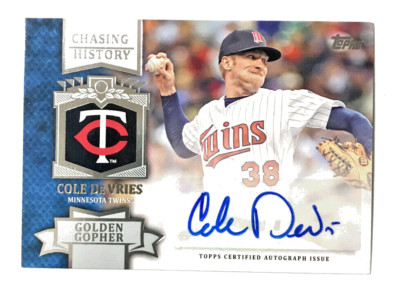 COLE DEVRIES 2013 Topps Chasing History Autograph card #CHA-CD ...