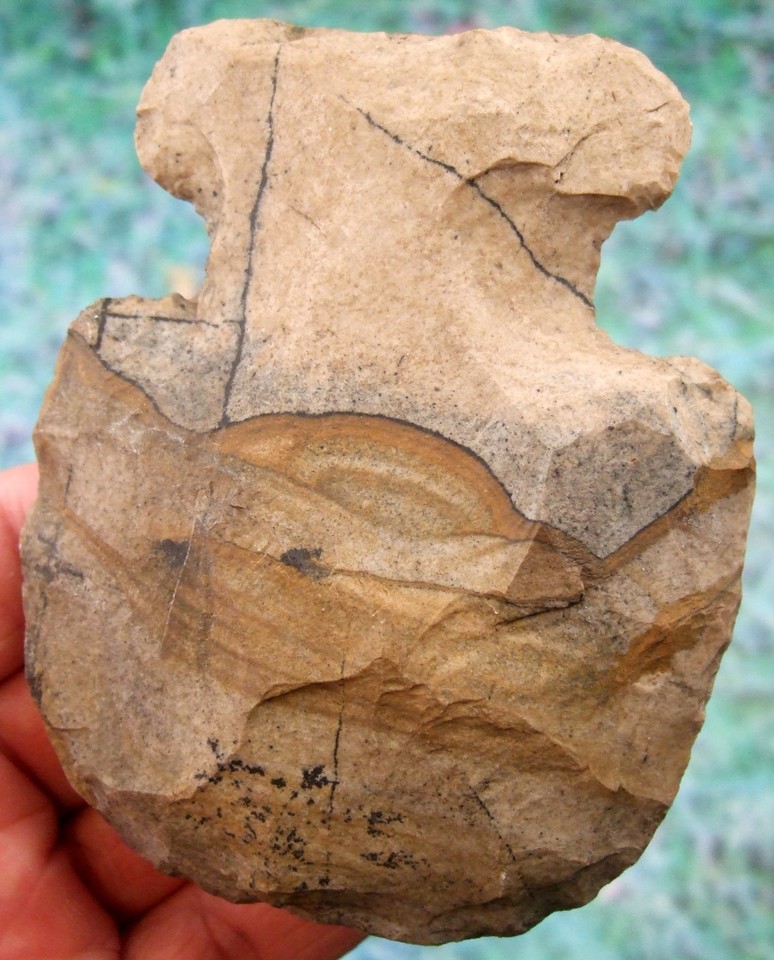 Super Fine Colorful G10 Missouri Notched Flint Hoe with COA Arrowheads ...