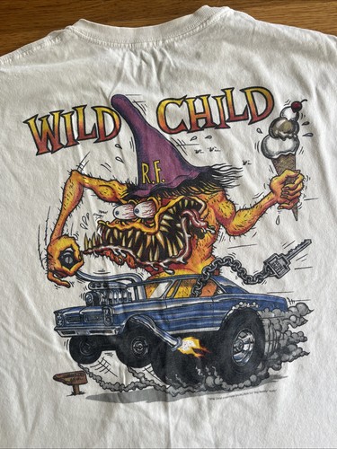 WILD CHILD ED ROTH RAT FINK MONSTER HOT ROD SHIRT XL | eBay