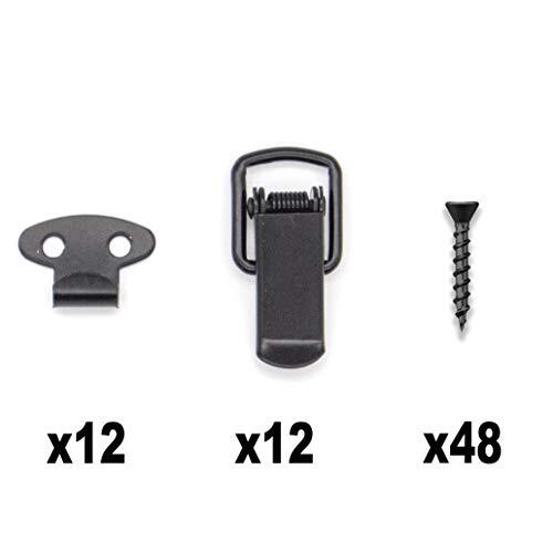 12 Pack Spring Loaded Buckle Latch Toggle Hasp Lock for Wooden Case ...