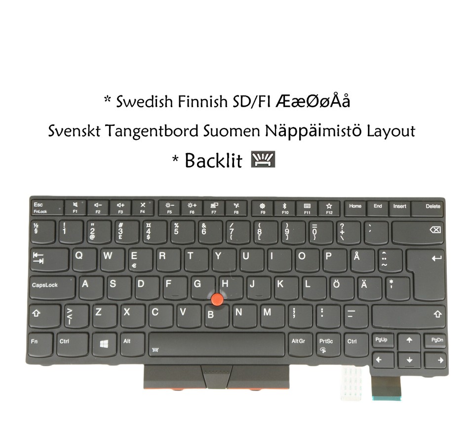 LA HB KR RU SD Laptop Keyboard for Lenovo Thinkpad T470 T480 A475 A485 ...