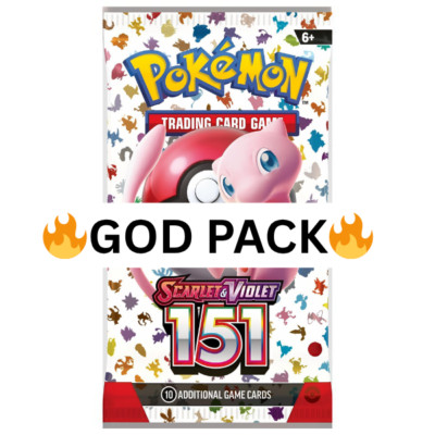 🔥GOD PACK - Pokemon Cards 151🔥 | Sealed booster pack | Guaranteed high ...