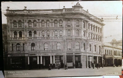 DUNEDIN, NEW ZEALAND, Photo Post Card 1920 GRAND HOTEL, London Book ...