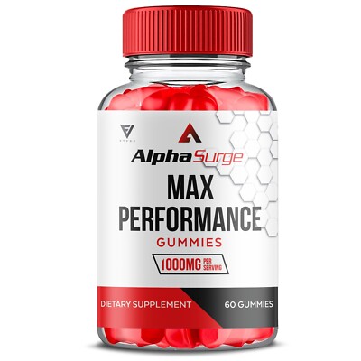 Alpha Surge Gummies, Alpha Surge Daily High Drive Support Formula (60 ...