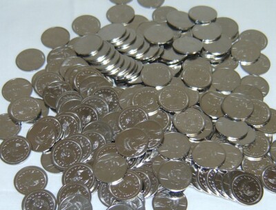 NEW 350 STAINLESS LIBERTY/EAGLE TOKENS FOR PACHISLO SKILL SLOT MACHINES ...