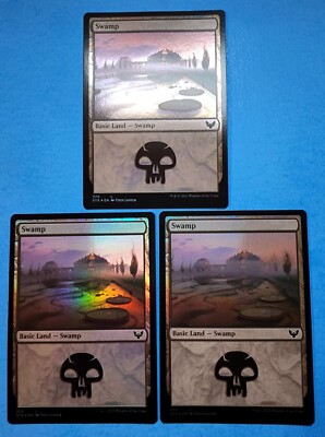3x Swamp Basic Land Strixhaven SOM 2021 Mtg Magic Card Black Mana 370 ...