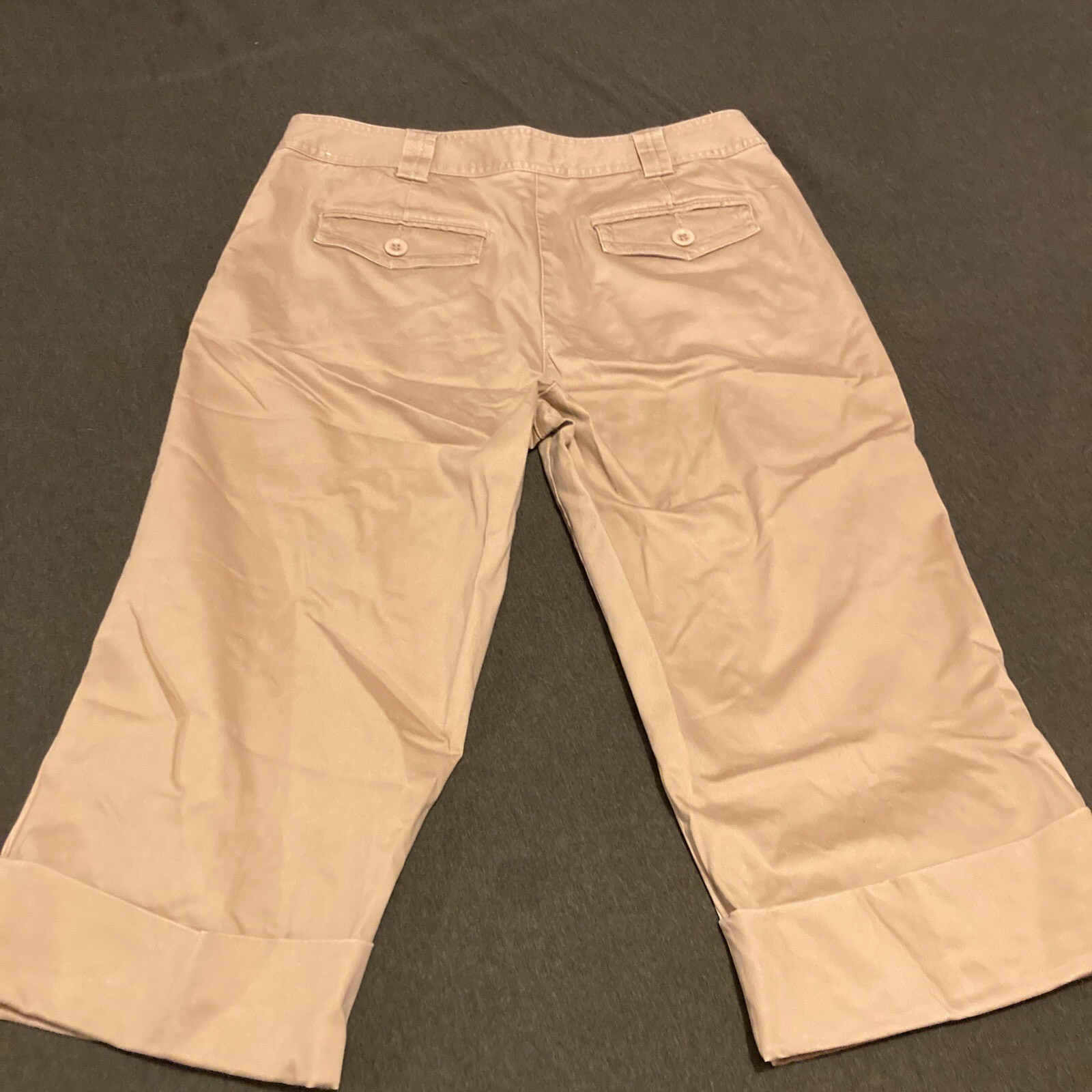 A.N.A Womens Capris - Size 10 - Khaki Beige Tan Cropped Stretch | eBay