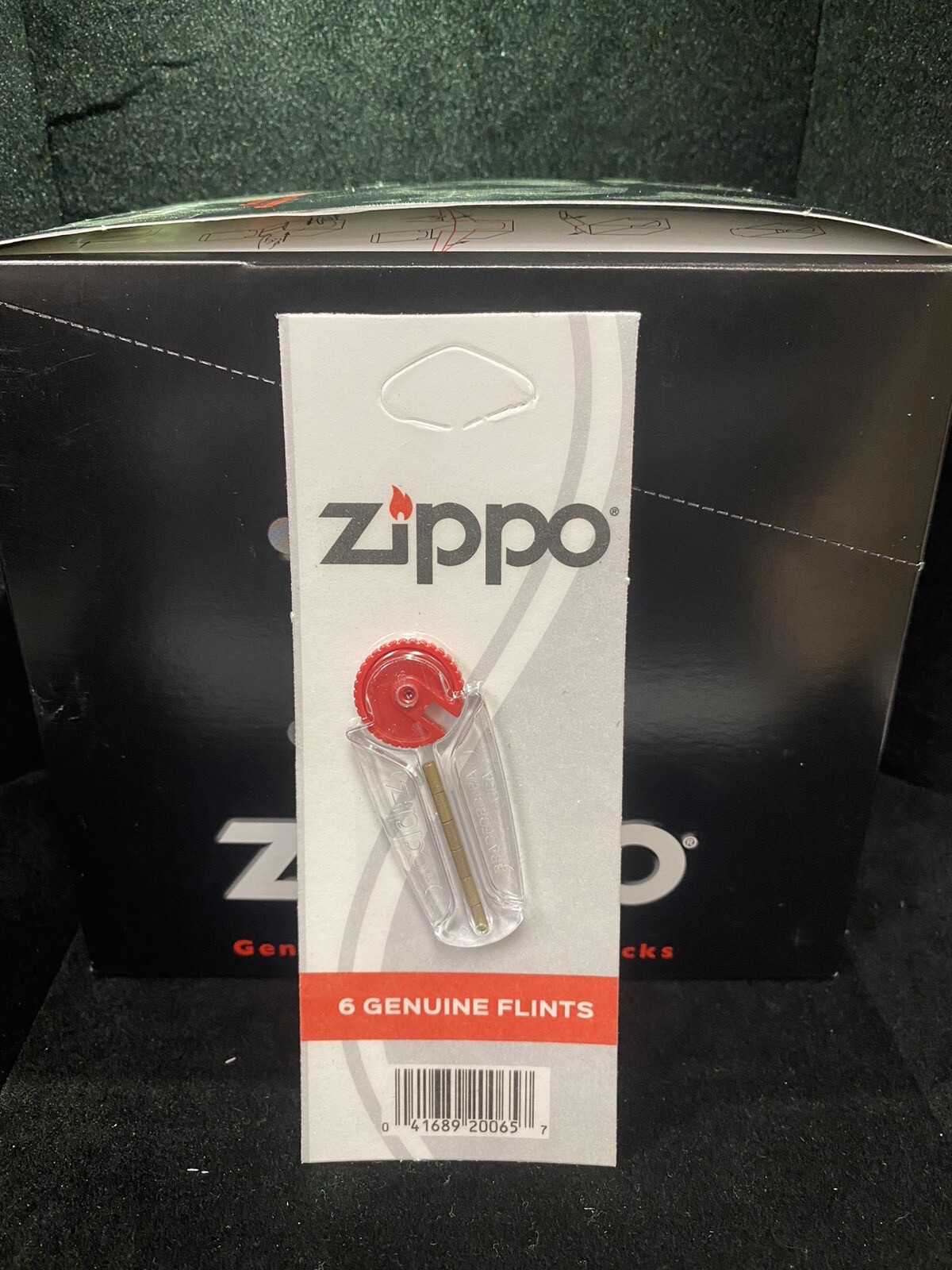Zippo 2406N, "Flint Cards", Full Display Box, 24 Pks, 144 Total Flints ...