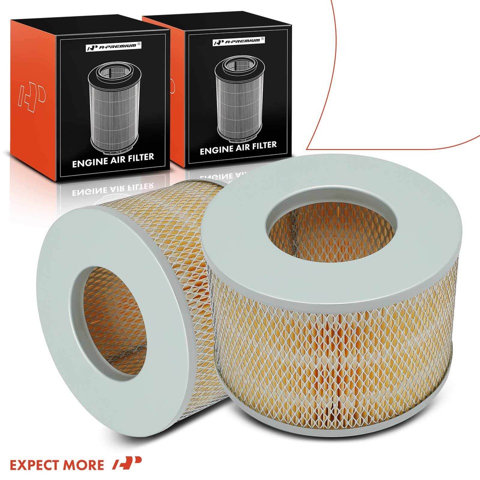 A-Premium 2x Engine Air Filter for Toyota Land Cruiser 60-74 81-97 ...