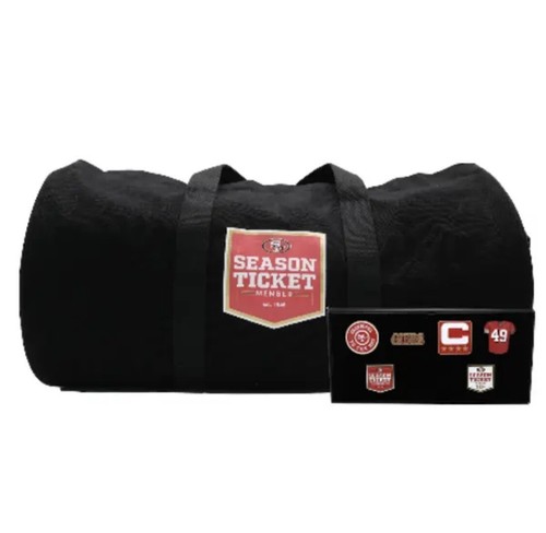 New Exclusive 2023 NFL SF 49ers Season Ticket STH gift - DUFFLE BAG and ...