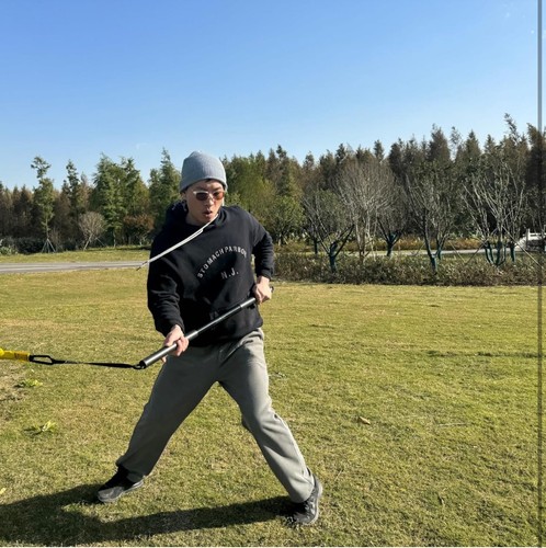 Swing Trainer for Golf/Baseball/Tennis Improvement Resistance Cord (25 ...