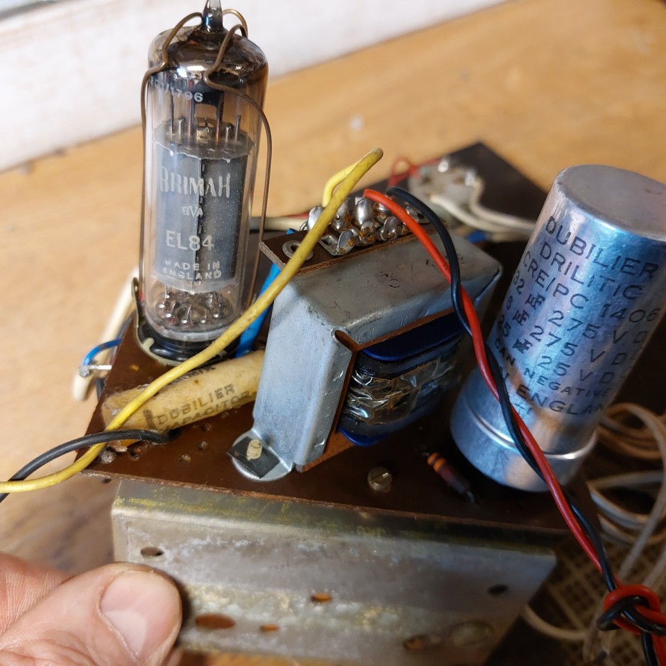 Dansette Major record player amplifier valve EL84 1964 vintage | eBay UK