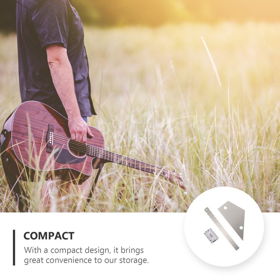 3 Pcs Guitar Neck Notched Tool Fretboard Straightedge Rocker for Tools ...