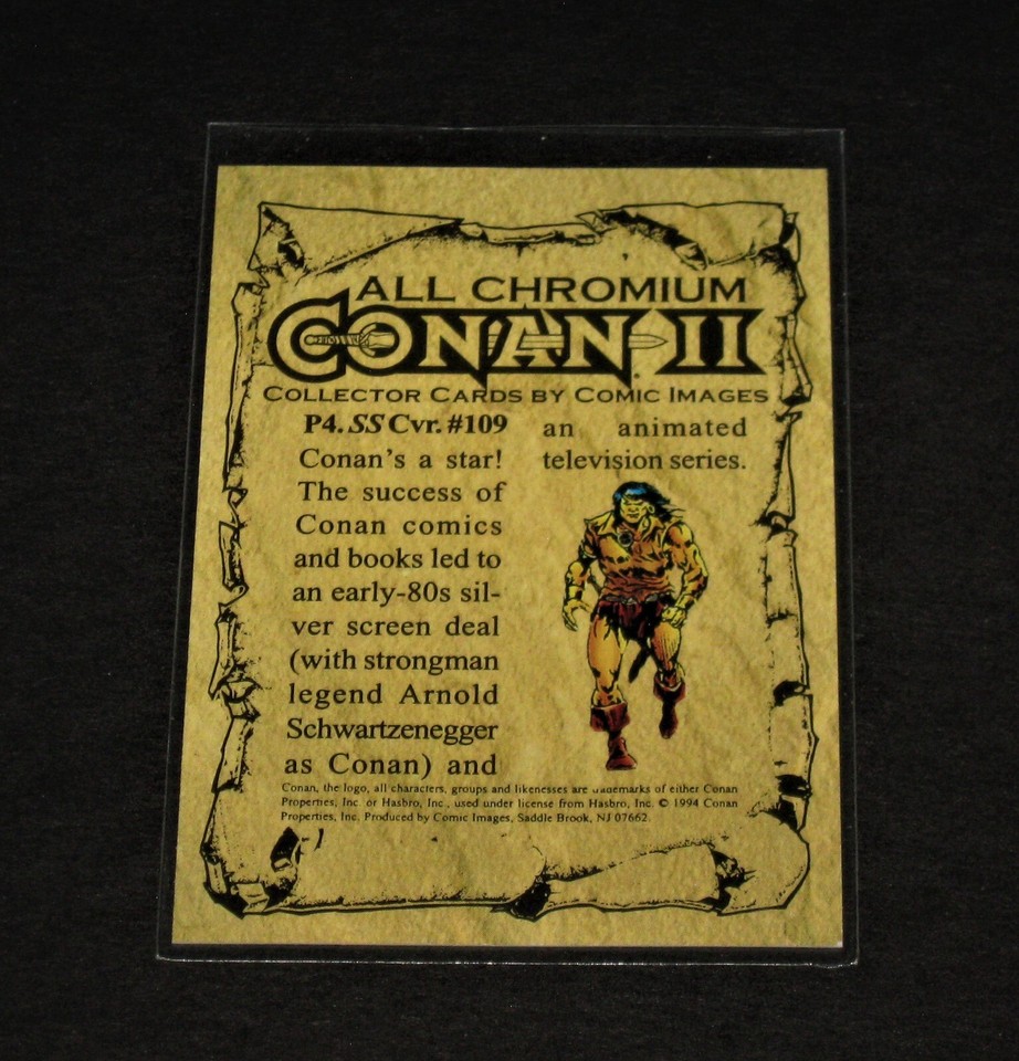 1994 Comic Images Conan II All Chromium Prism Card #P4 SS Cvr#109 | eBay