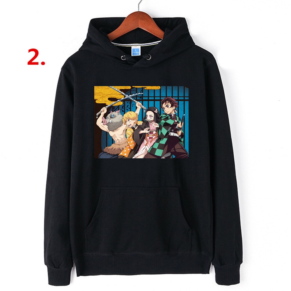Mens Womens Kimetsu no Yaiba Demon Slayer Tanjirou Nezuko Hoodies Coat ...