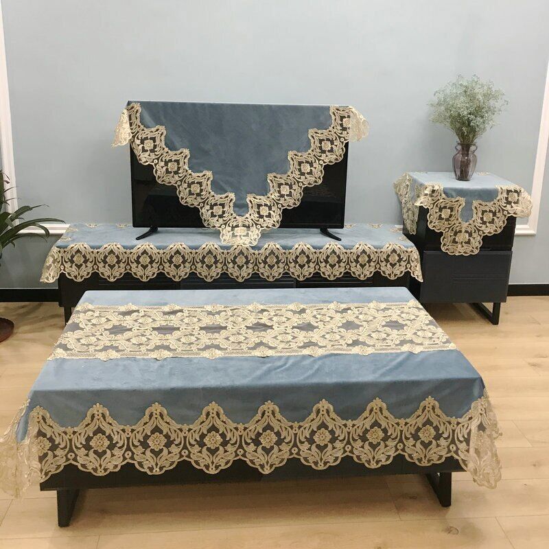 Tablecloth Home Hotel Dining Decor Table Cover Rectangular Lace Table ...