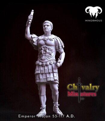 Roman Emperor Trajan With Scroll Figure, Resin 3D Printed by Ginormous ...