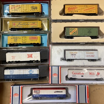 N Scale Miller Beer Nestle Chocolate Milk Meat Box Car Reefer Runner 10 ...