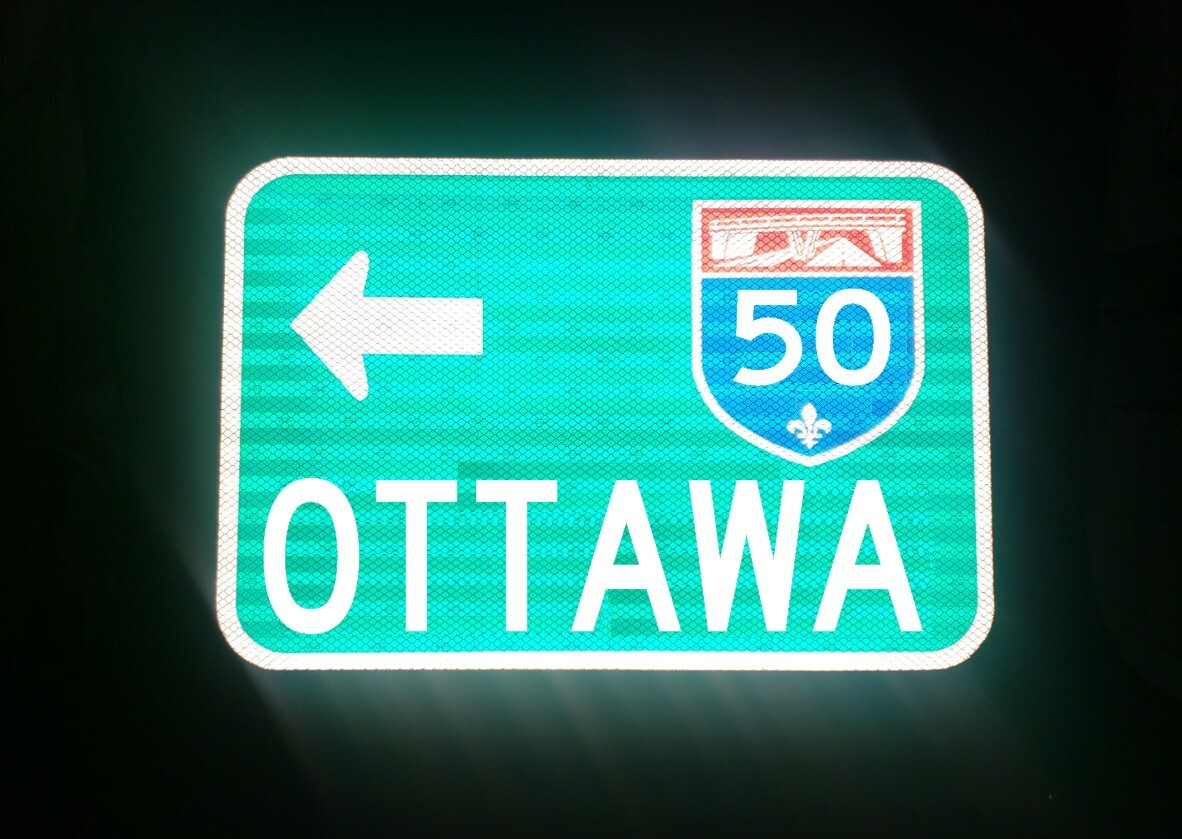 OTTAWA, Ontario, CANADA, Autoroute 50 road sign, Quebec, | eBay
