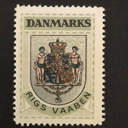 Vintage Advertising Stamp w/ Gum Adh. "Danmarks Rigs Vaaben" | eBay